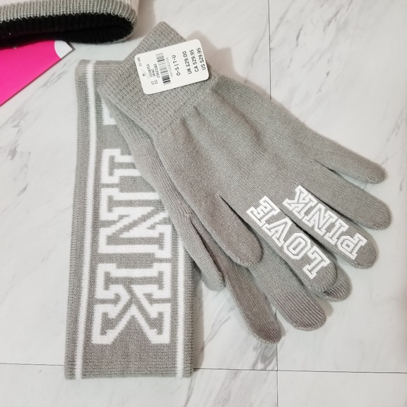 PINK Victoria's Secret | Accessories | Nwt Pink Vs 5 Pc Winter Set ...